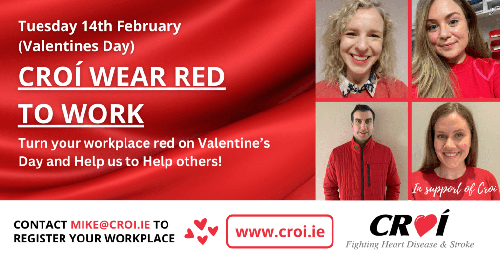 Croí Wear Red To Work • Croi Heart And Stroke Charity
