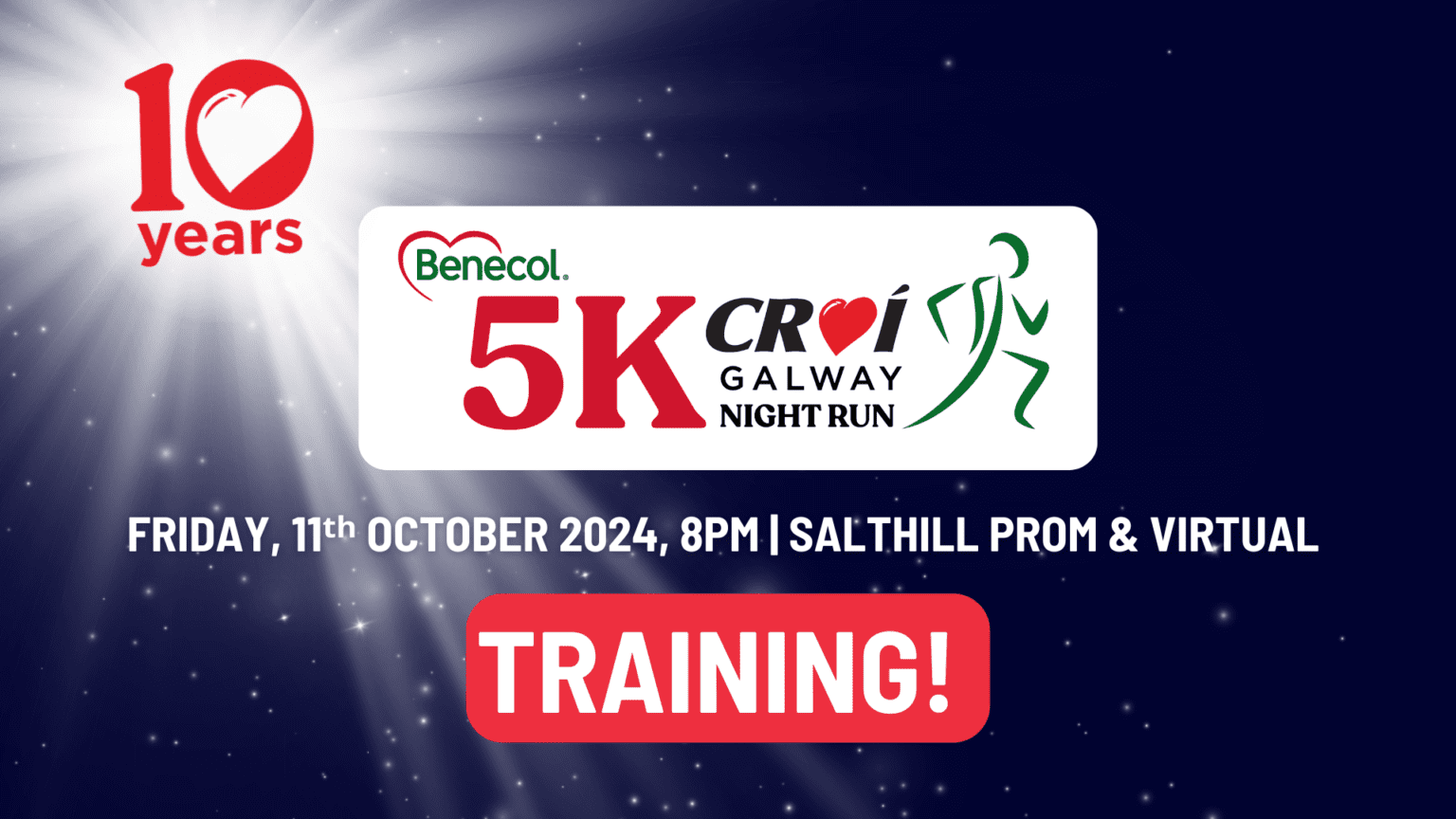 10th Anniversary of the Croí Night Run 2024 • Croi Heart & Stroke Charity